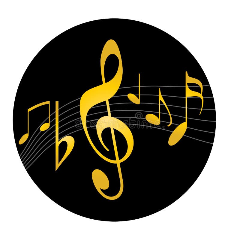 Logo de musique illustration de vecteur. Illustration du battement ...