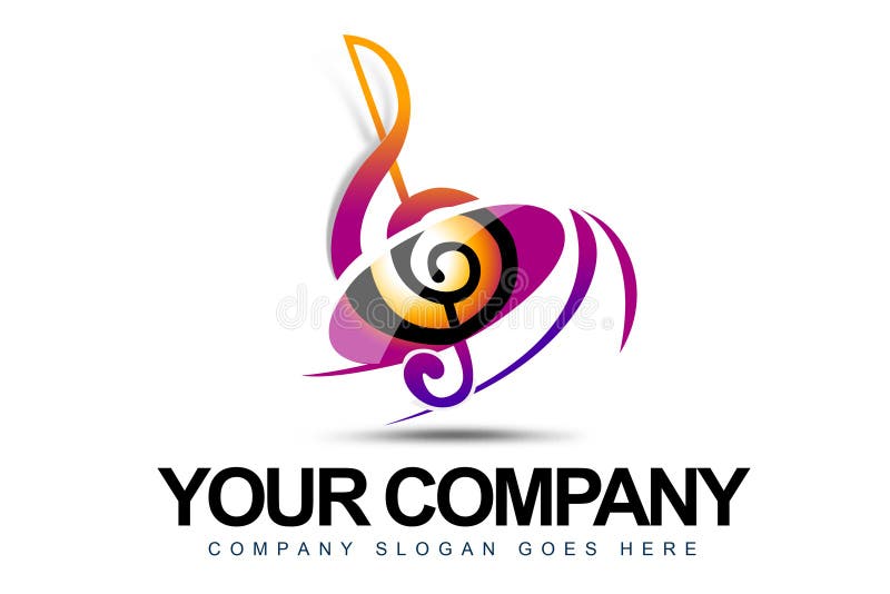 Logo de musique illustration stock. Illustration of chanson - 27438173