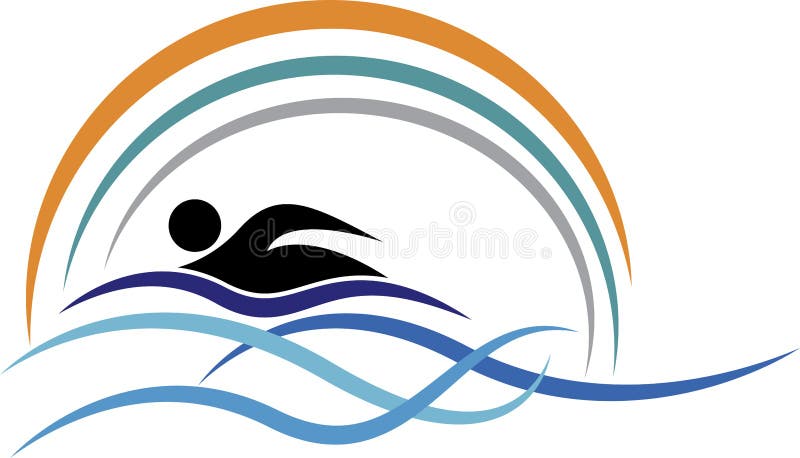 Logo de natation illustration de vecteur. Illustration of élément ...