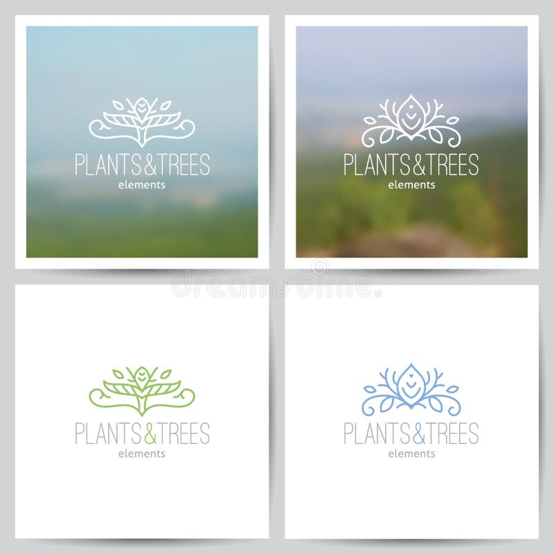 Logo de nature illustration de vecteur. Illustration du herbal - 53187605