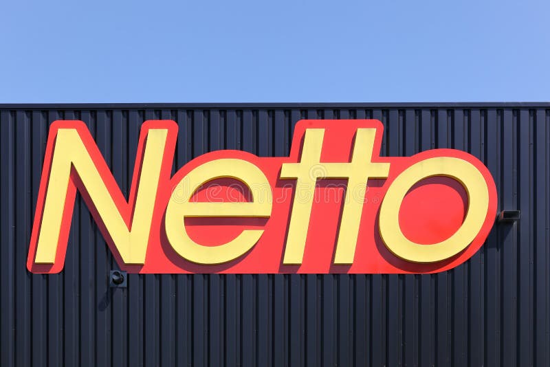 Logo De Netto Sur Une Façade Photo éditorial - Image du nourriture ...