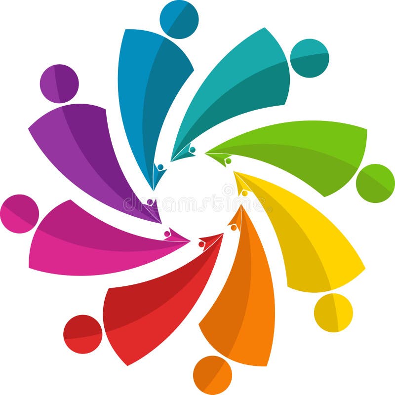 Logo de Peoples illustration de vecteur. Illustration of fond - 43965184