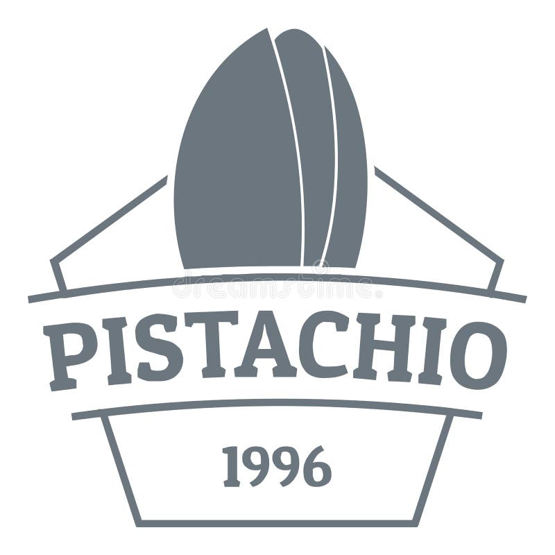 Logo De Pistache Pistache Sur Le Fond Blanc Illustration de Vecteur ...
