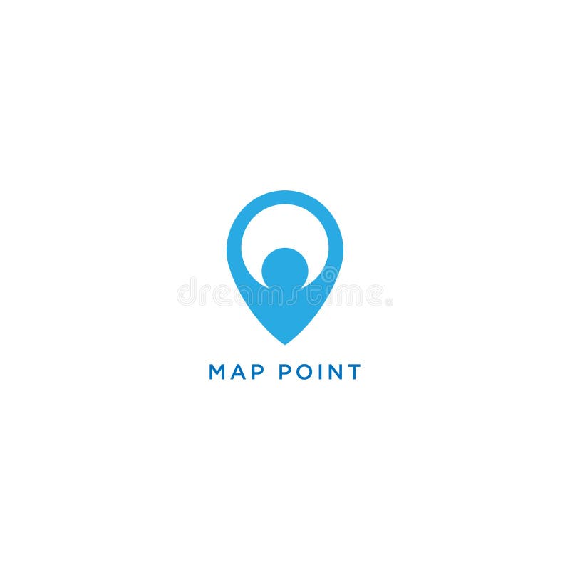 Logo De Point De Carte - Vecteur Illustration Stock - Illustration du ...