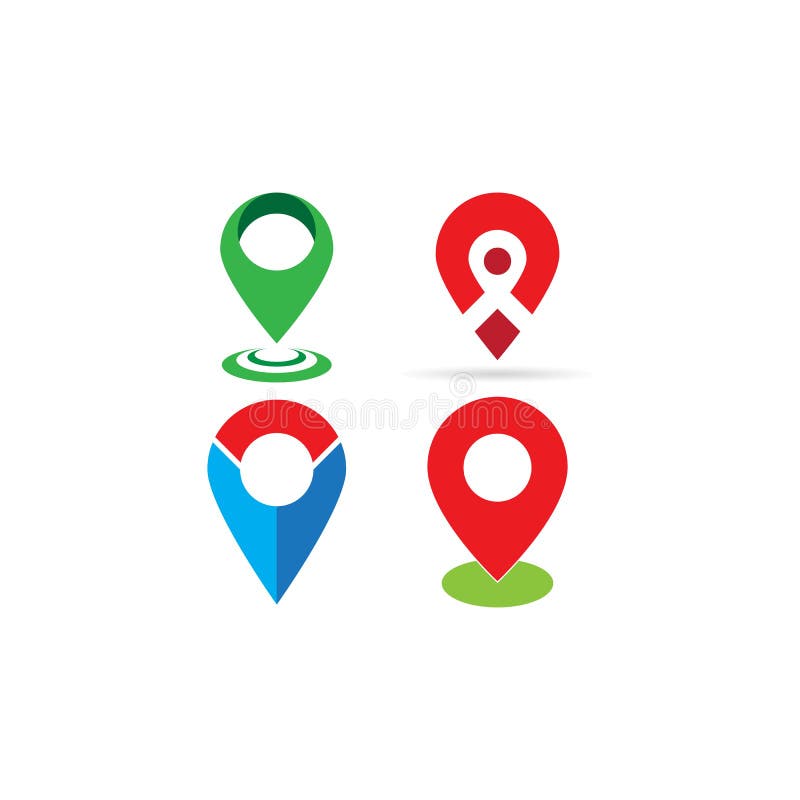 Logo De Point D'emplacement Illustration Stock - Illustration du ...