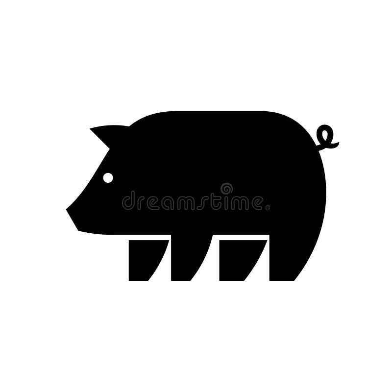Logo de porc illustration de vecteur. Illustration du dessin - 155674109