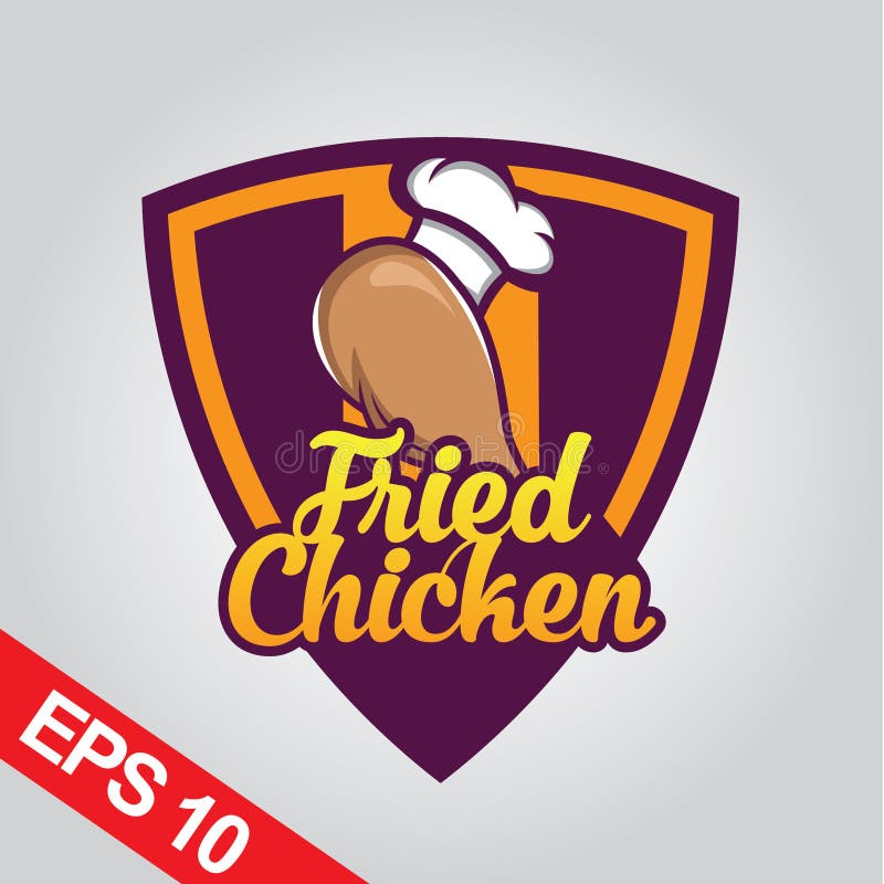 Logo de poulet frit illustration de vecteur. Illustration du poulet ...