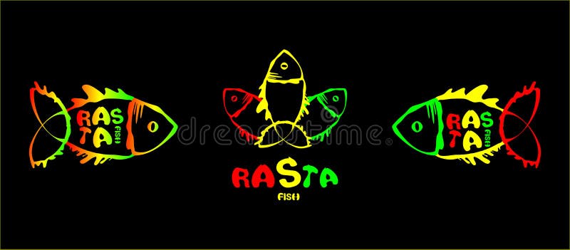Logo De Rasta Manual Dibujado Stock de ilustración - Ilustración de ...