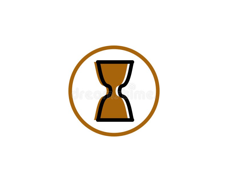 Logo de sablier illustration de vecteur. Illustration du sablier ...