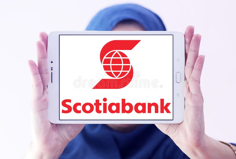 Logo de Scotiabank photographie éditorial. Image du graphismes - 102649892
