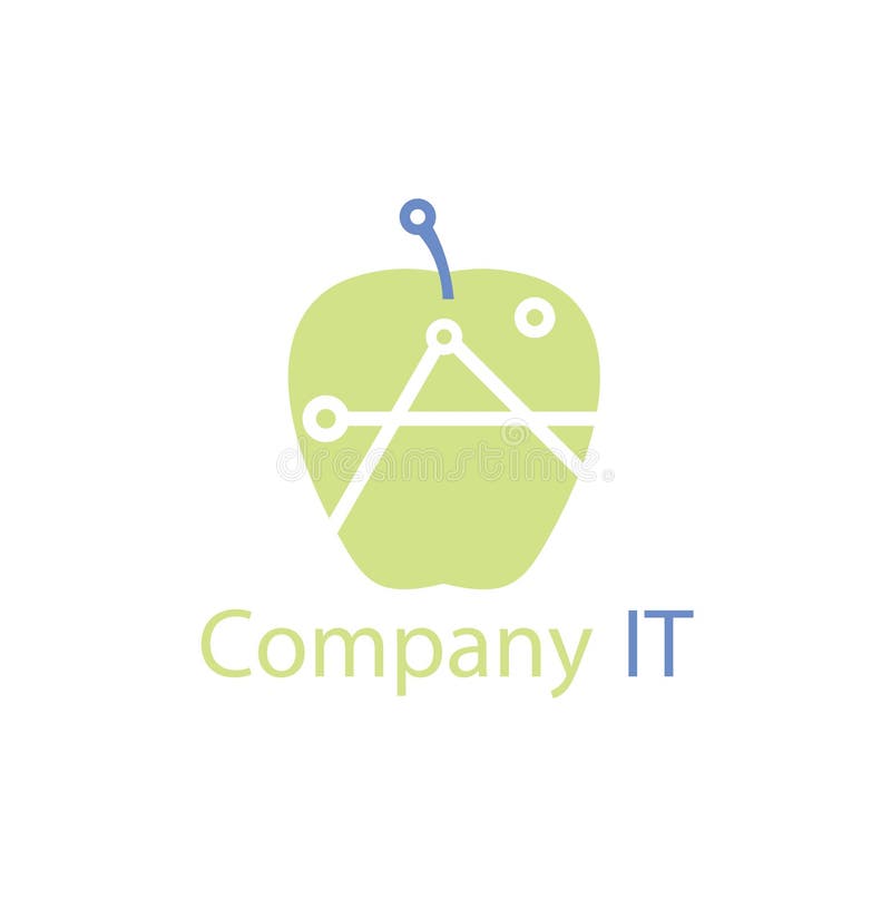 Logo De Service Informatique D'Apple Illustration de Vecteur ...