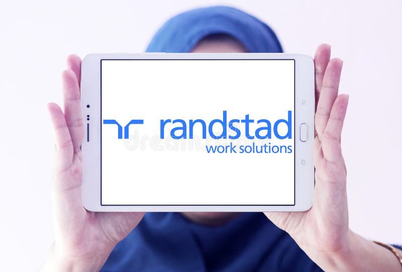 Logo De Randstad Sur Un Mur Image éditorial - Image du société ...