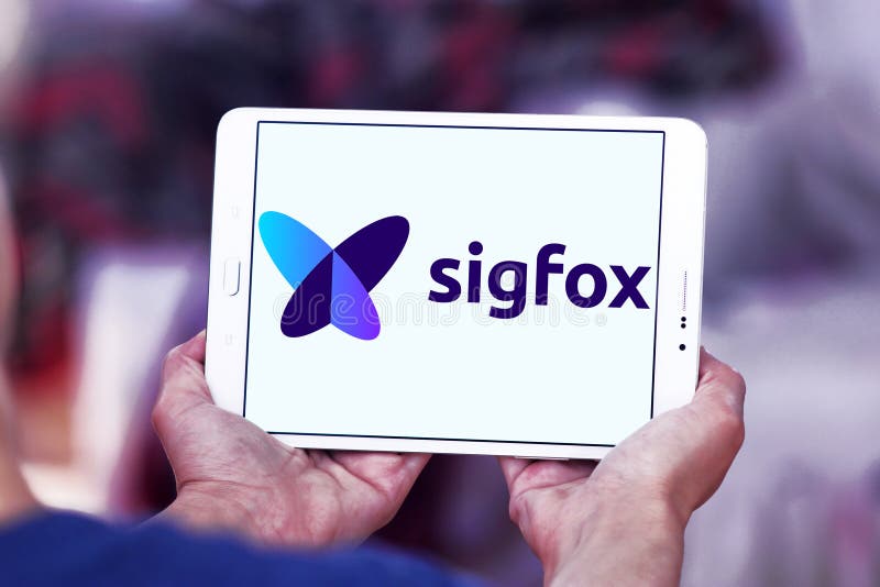 Logo de société de Sigfox image éditorial. Image du petit - 112922945