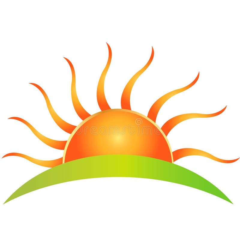 Logo de Sun illustration de vecteur. Illustration du logo - 25406474