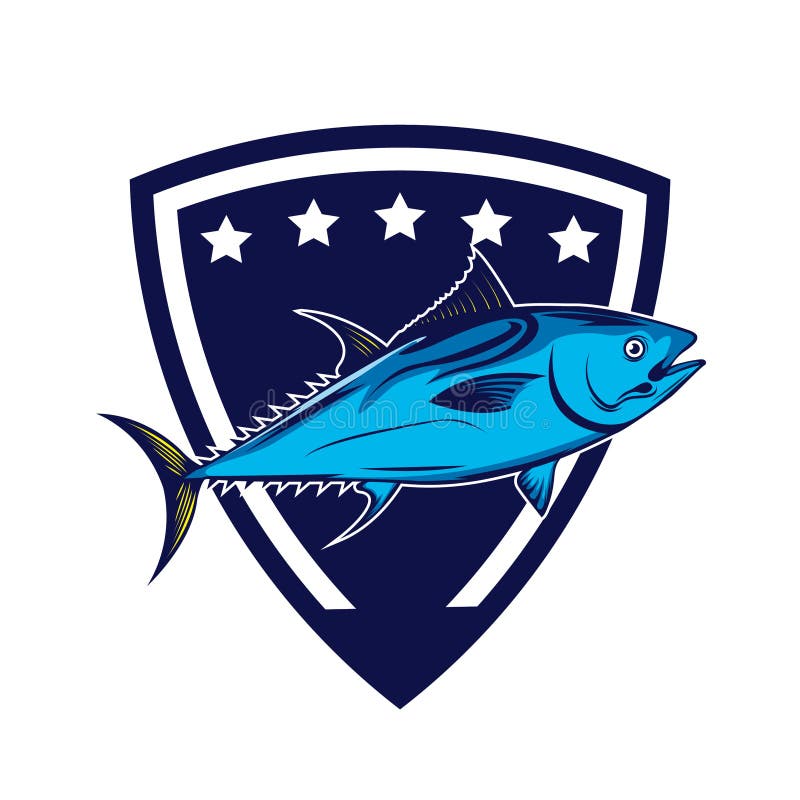 Logo de thon illustration de vecteur. Illustration du élément - 105775747