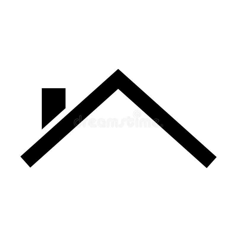 Logo De Toit Icône De Maison Conception Simple. Vecteur Illustration de ...