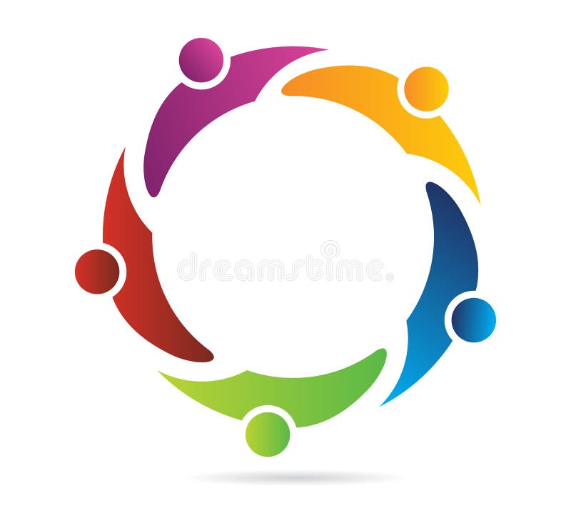 Logo de travail d'équipe illustration stock. Illustration of marque ...