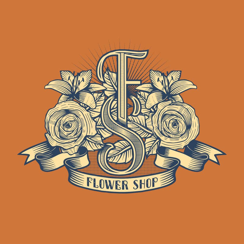 Logo De Vecteur De Fleuriste Illustration Stock - Illustration du ...