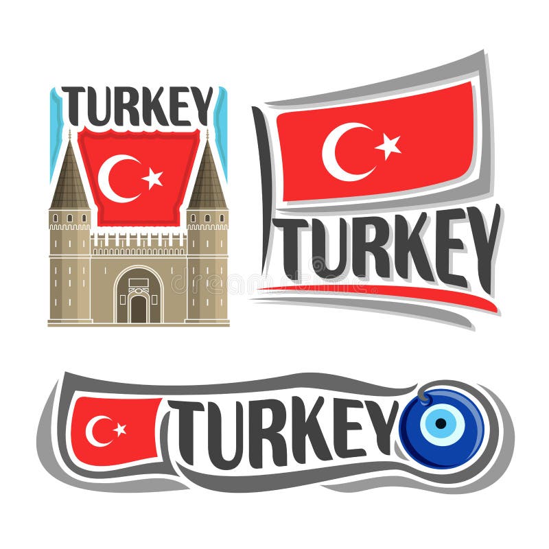 Logo De Vecteur Pour La Turquie Illustration de Vecteur - Illustration ...