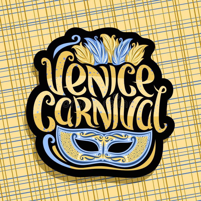 Logo De Vecteur Pour Le Carnaval De Venise Illustration de Vecteur ...