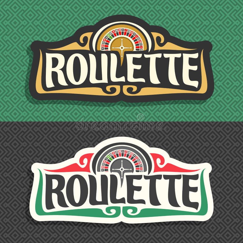 Logo De Vecteur Pour Le Jeu De Roulette Illustration de Vecteur ...