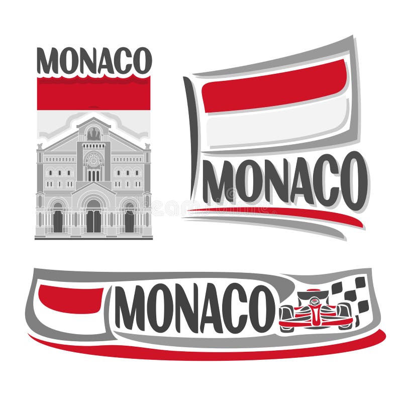 Logo De Vecteur Pour Le Monaco Illustration de Vecteur - Illustration ...
