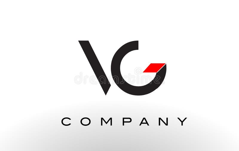 Logo De VG Vecteur De Conception De Lettre Illustration de Vecteur ...