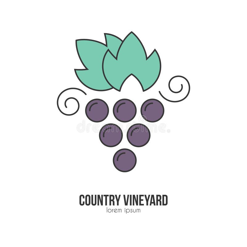 Logo de vin illustration stock. Illustration du insigne - 72689222