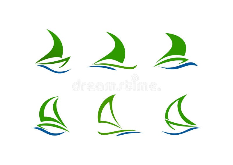 Logo de voilier illustration de vecteur. Illustration du affaires ...