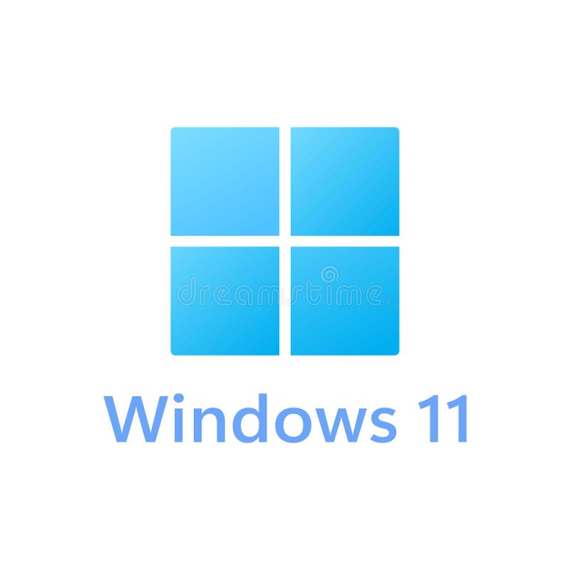 Logo de Windows 11 ilustración del vector. Ilustración de casero ...