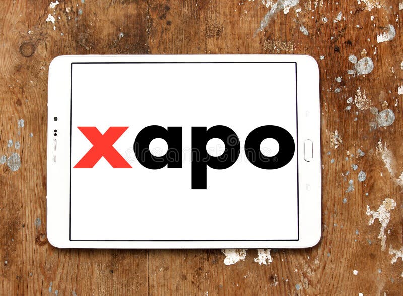 Logo de Xapo photo éditorial. Image du marque, tiret - 103083536