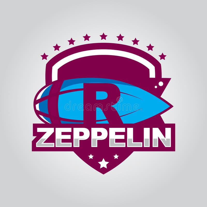 Logo de zeppelin illustration de vecteur. Illustration of aventure ...