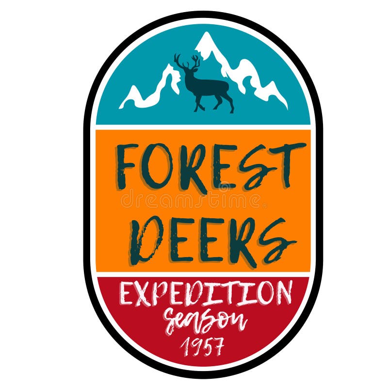 Logo, Deer Forest Sign. Vector Illustration Stock Illustration ...