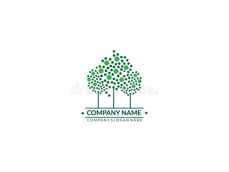 Logo Degli Alberi Da Frutto Illustrazione Vettoriale - Illustrazione di ...