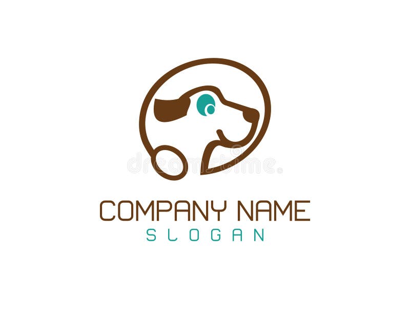Logo 3 del cane illustrazione di stock. Illustrazione di negozio - 97188584
