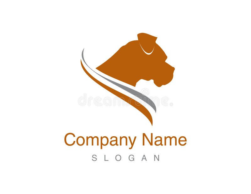Logo del cane del pugile illustrazione vettoriale. Illustrazione di ...