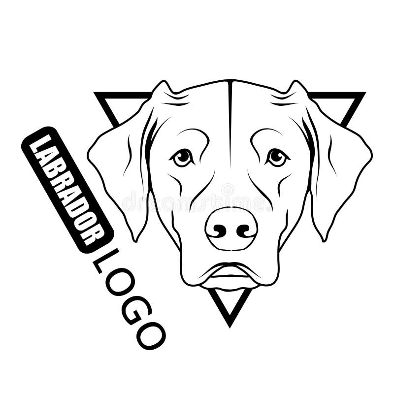Logo del cane di Labrador illustrazione vettoriale. Illustrazione di ...