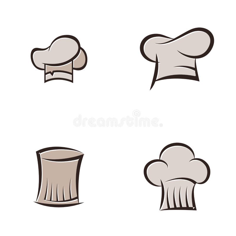 Logo Del Cappello Del Cuoco Unico Illustrazione Vettoriale - Illustrazione di icona, mangi ...