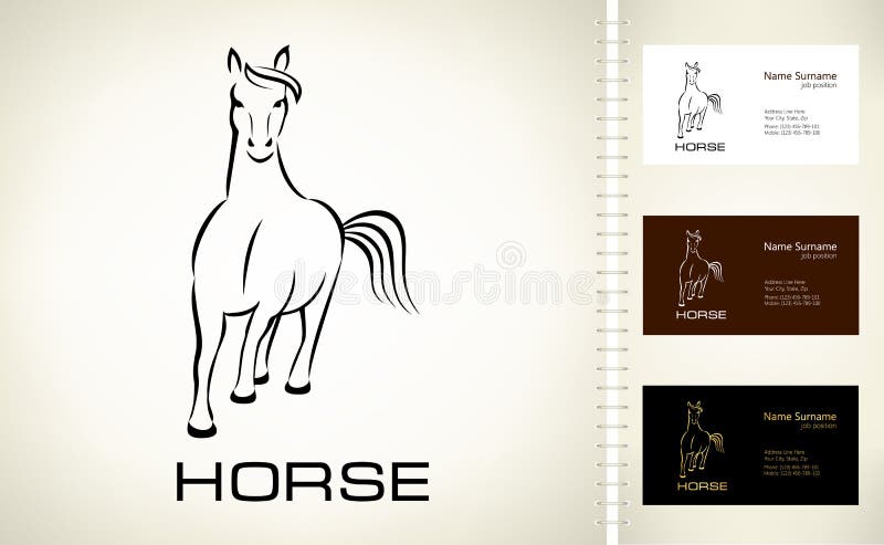 Logo del cavallo illustrazione vettoriale. Illustrazione di veloce ...