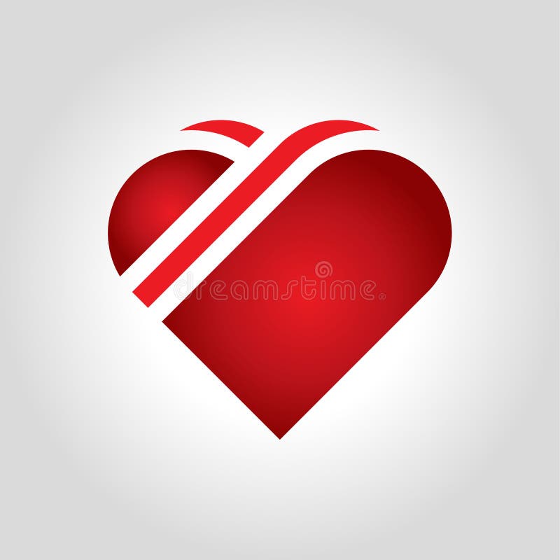 Logo del cuore illustrazione vettoriale. Illustrazione di estratto ...