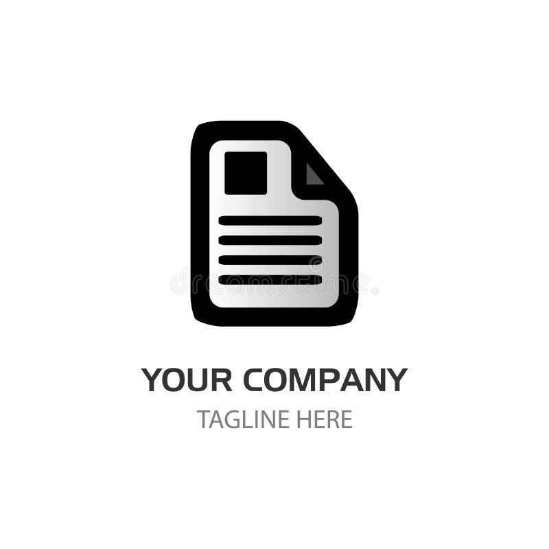 Logo Del Documento Di Vettore O Icone Di Documenti Illustrazione ...