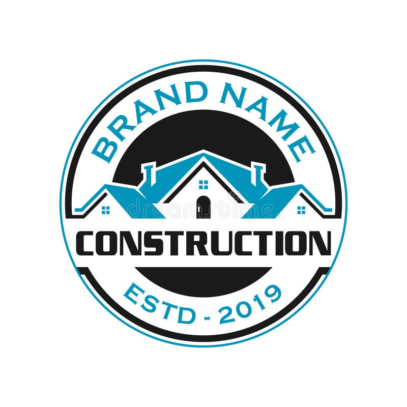 Logo del emblema del hogar stock de ilustración. Ilustración de marca ...