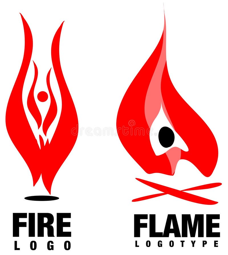 Logo Del Fuoco Della Fiamma Illustrazione di Stock - Illustrazione di ...