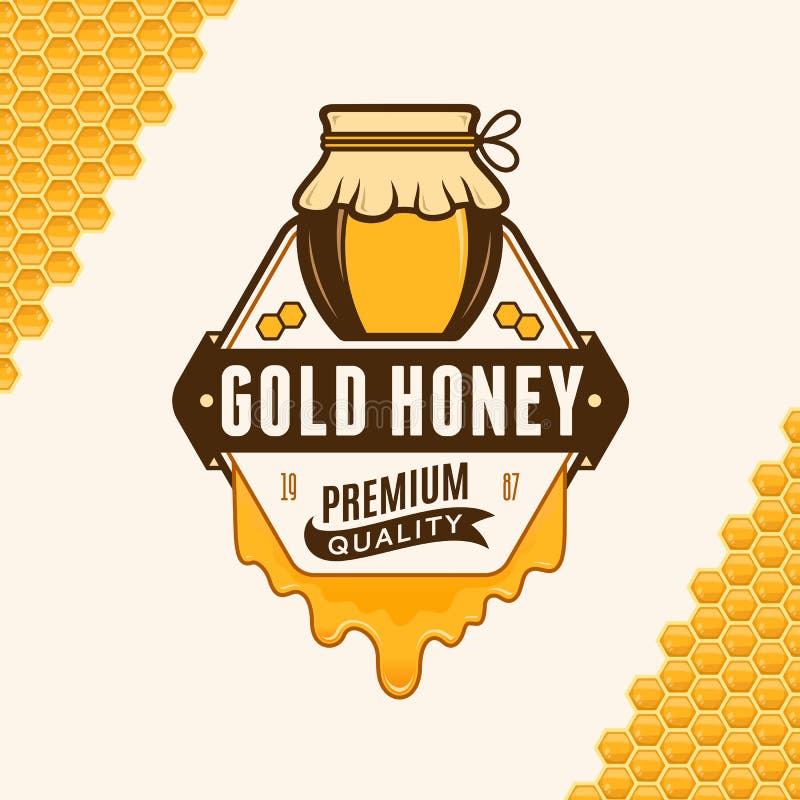 Vector Il Logo Del Miele, Le Icone E Gli Elementi Di Progettazione ...