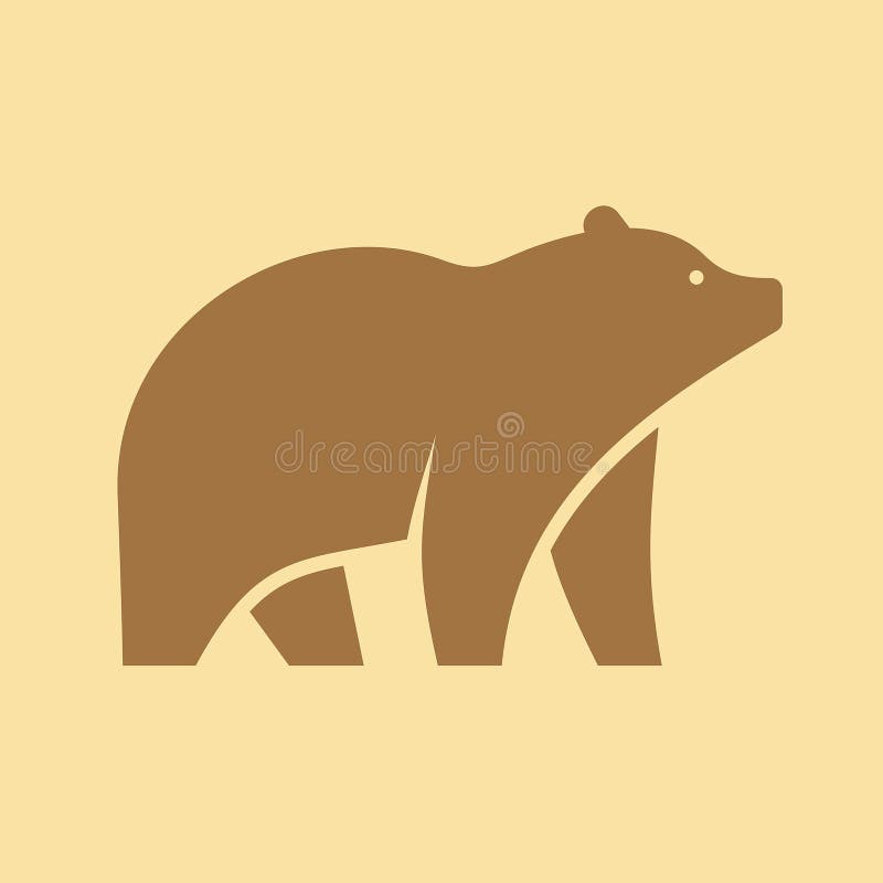 Logo del oso ilustración del vector. Ilustración de aislado - 156550723