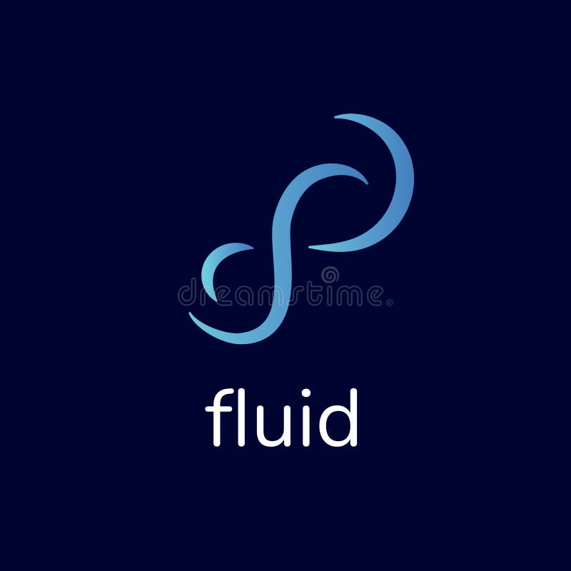 Logo Del Vector Fluido Icono De Fluido Vector Ilustración del Vector ...