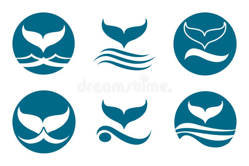 Logo Della Coda Della Balena Illustrazione Vettoriale - Illustrazione ...