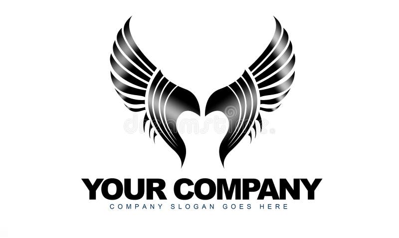 Logo delle ali illustrazione di stock. Illustrazione di disegni - 27438459