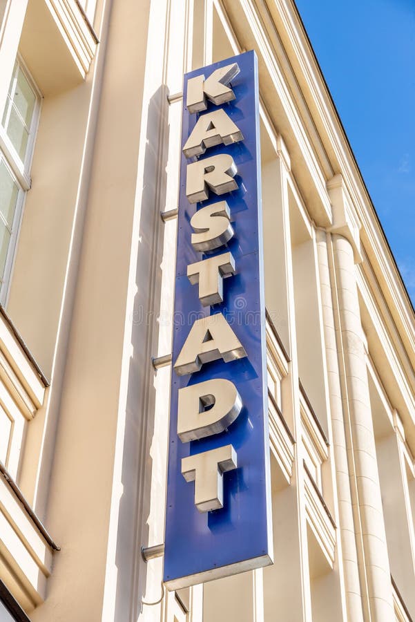 Logo of the Department Store Karstadt in Potsdam Editorial Photography ...