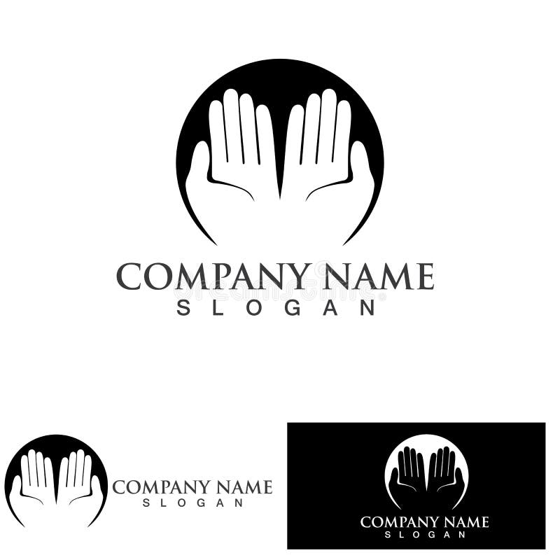 Logo Der Hand Und Symbol-Vektor-Vorlage Vektor Abbildung - Illustration ...